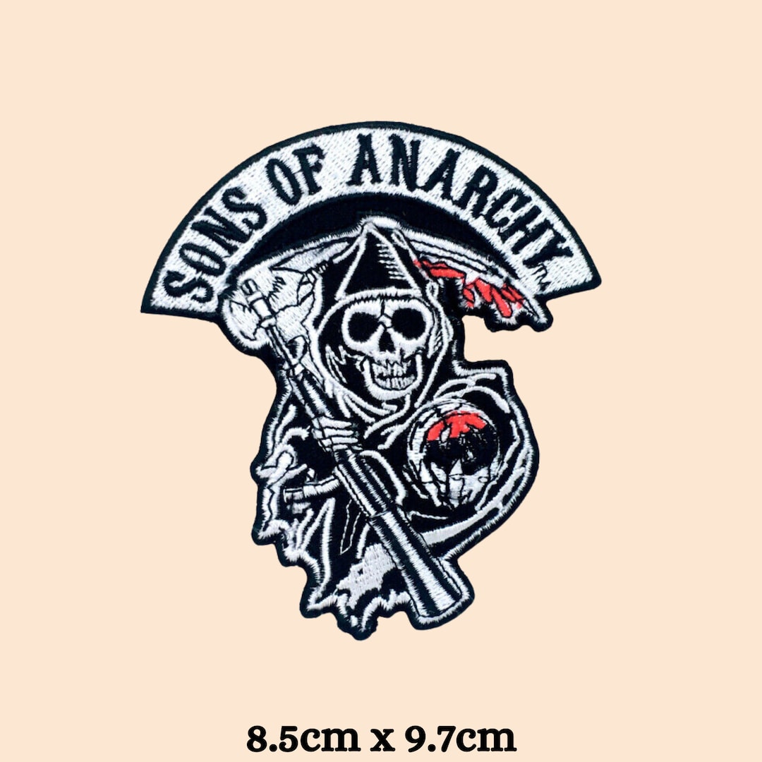 Sons of Anarchy Skeleton Iron on Patch Embroidered Sew on Applique Badges - Etsy