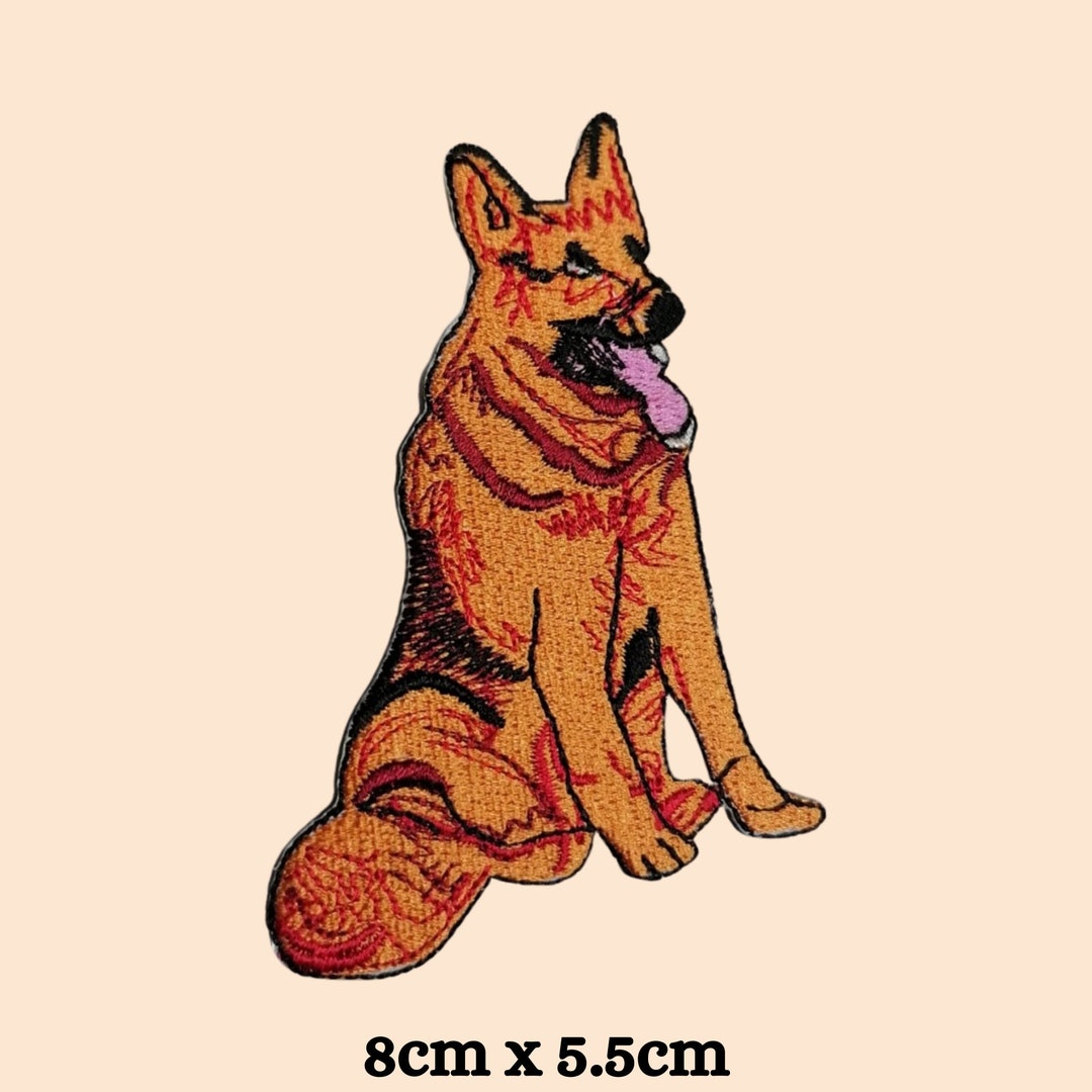 German Shepherd Dog Animal Iron on Patch Embroidered Sew on Applique - Etsy