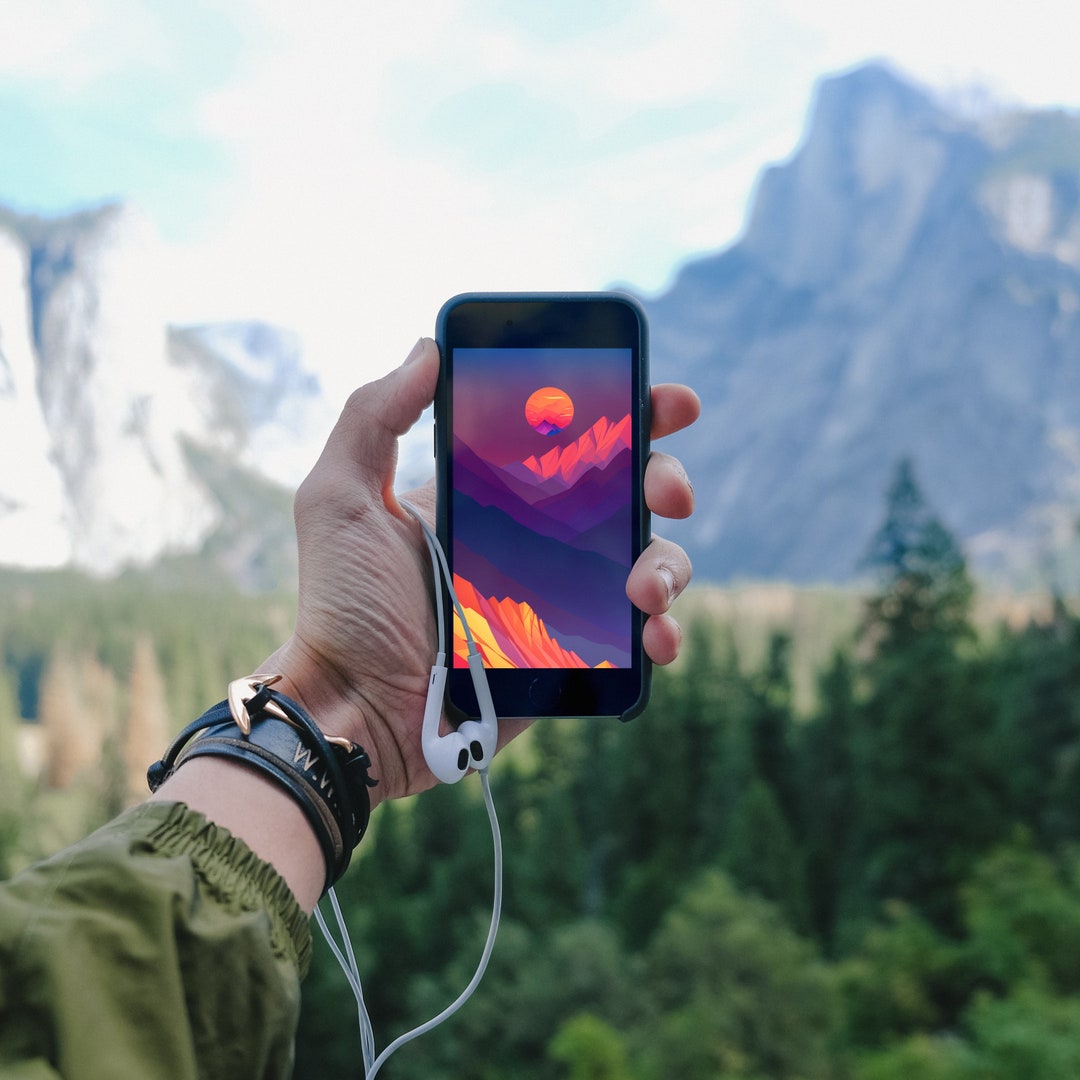 Mobile Wallpaper, Ratio 9x16, Digital Art, Colourful Sunset With ...