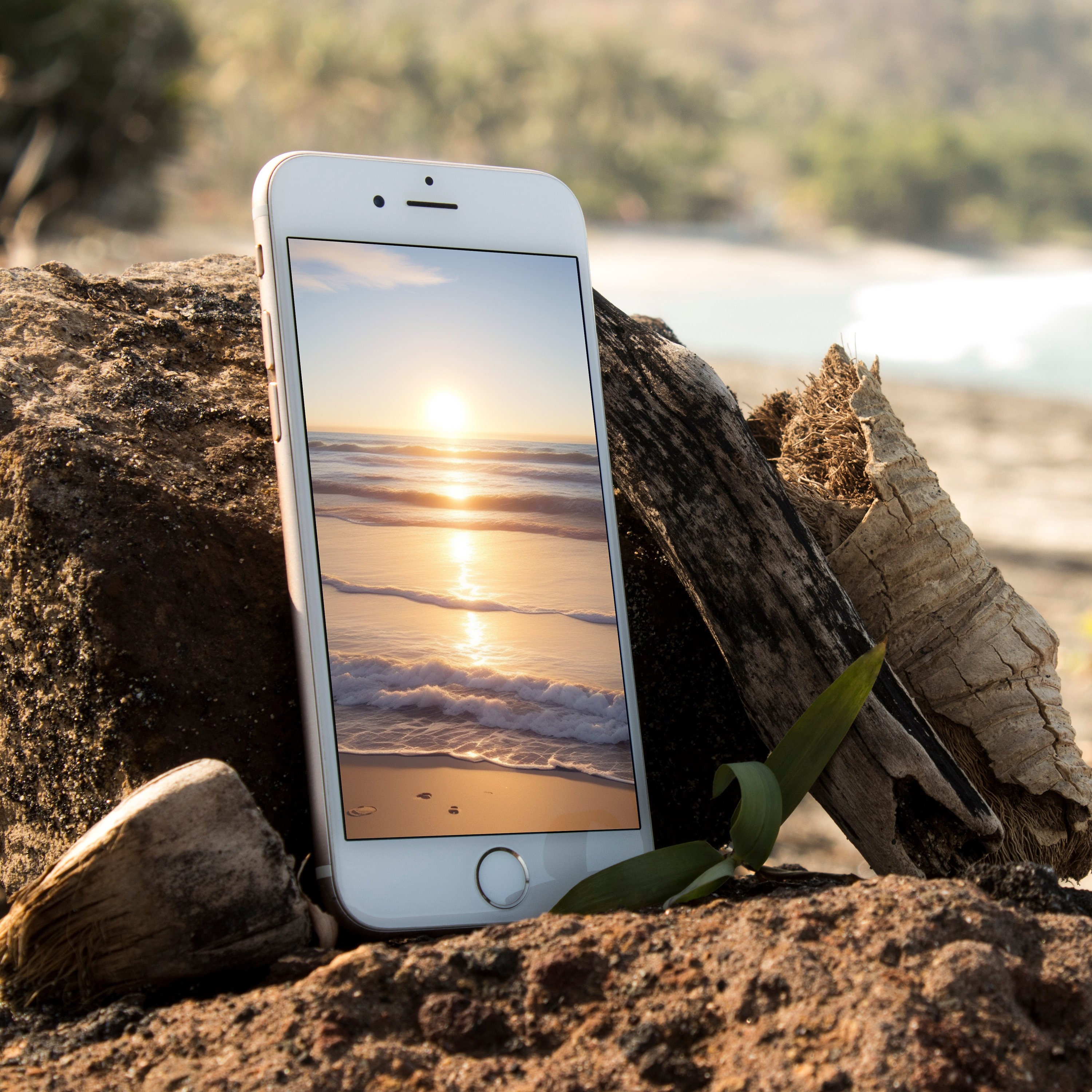 Mobile Wallpaper, Ratio 9x16, Sun Set Over Ocean, 5 Different Images ...