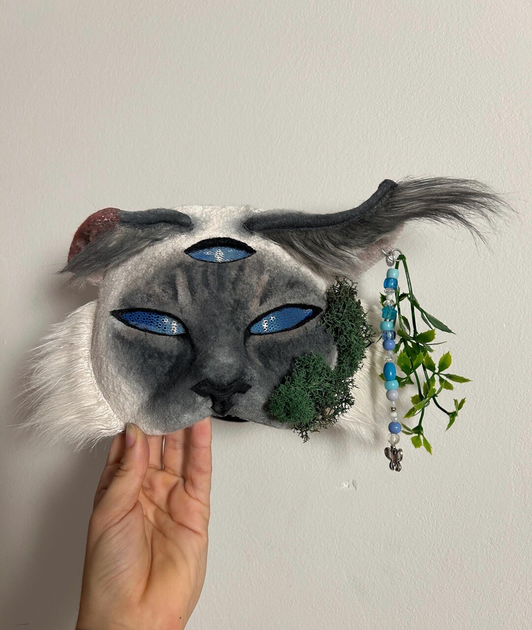 Gray Siamese Cat Mask - Etsy