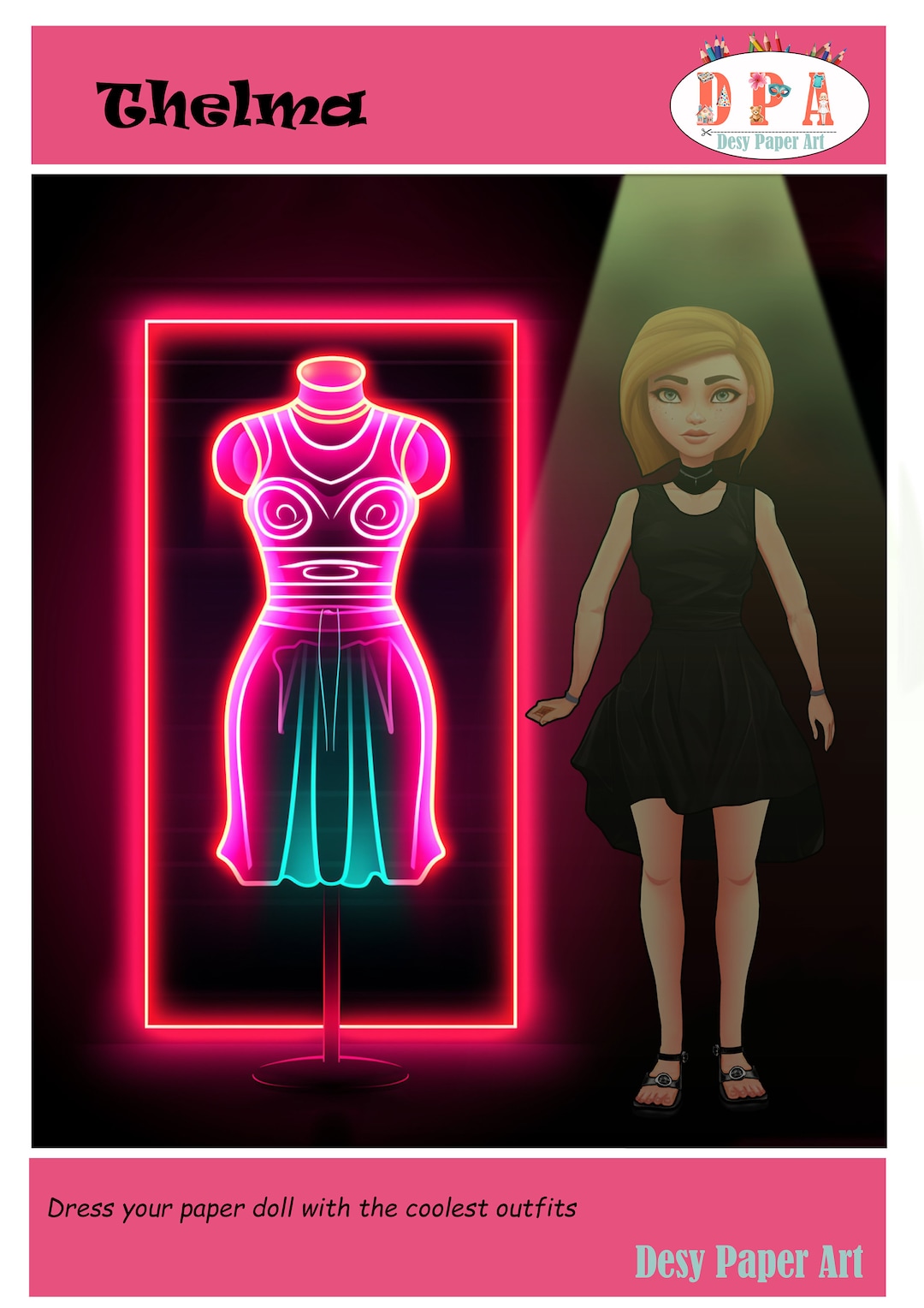 DIY Paper Doll Kit With Fun Dress up Clothes, This Kids Art Activity is ...