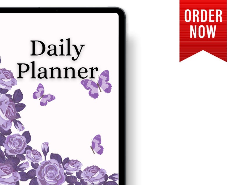 Purple Daily Planner | Printable Productivity & Organization Planner ...
