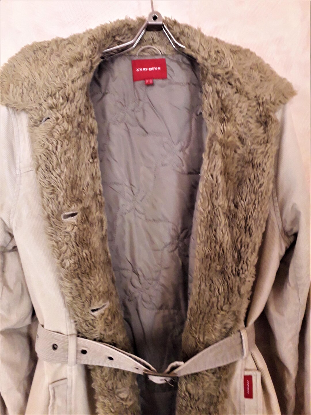 Women's Demi-season Light Vintage Branded Coat (MEXX) Corduroy - Etsy