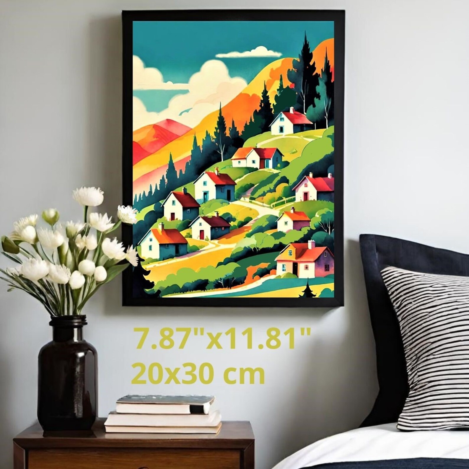 Naive Home Painting Printable Beauty of Naive Art Bold Colors Quirky ...
