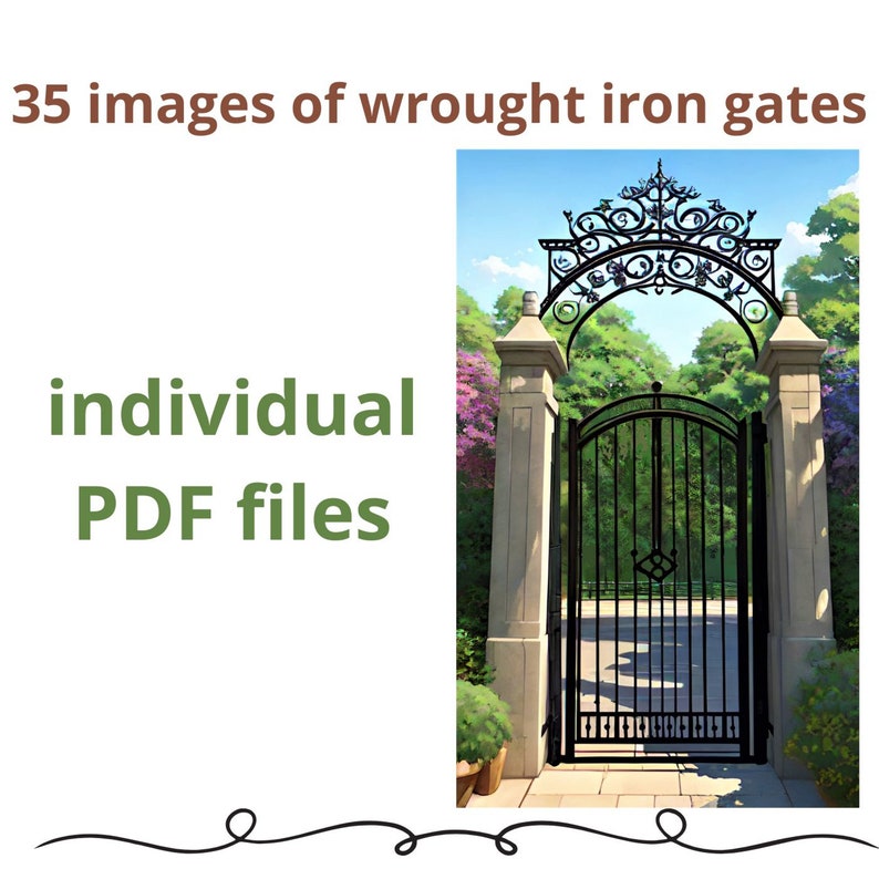 35 Options for Openwork Wrought Iron Gates Digital Image Separate PDF ...