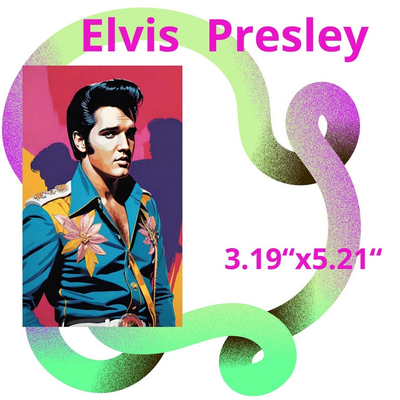 Elvis Presley Pop Art Portraits, Vintage Style (36 Separate Pdfs) - Etsy
