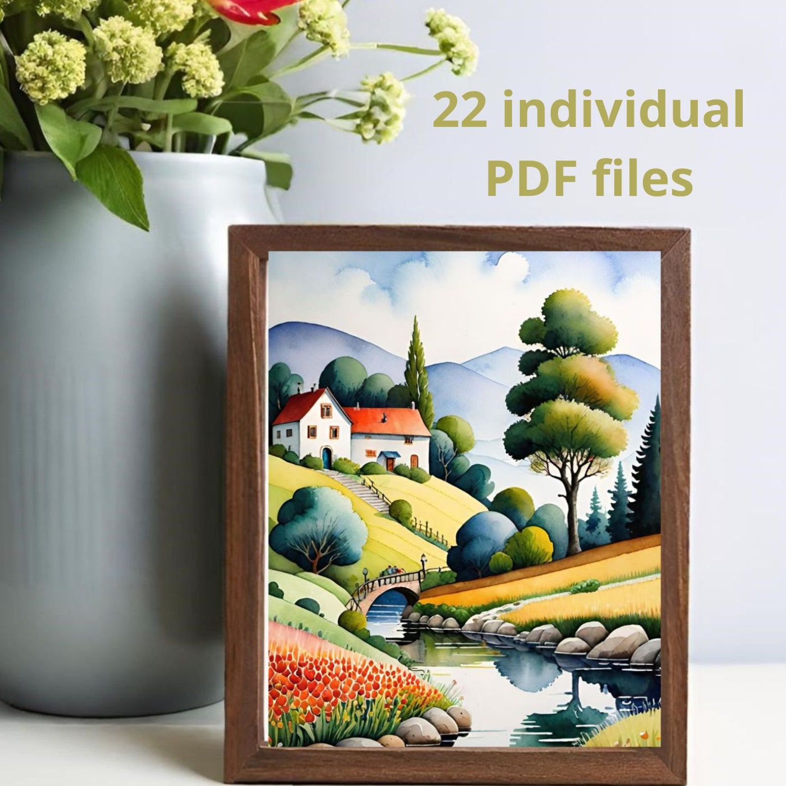 Naive Home Painting Printable Beauty of Naive Art Bold Colors Quirky ...