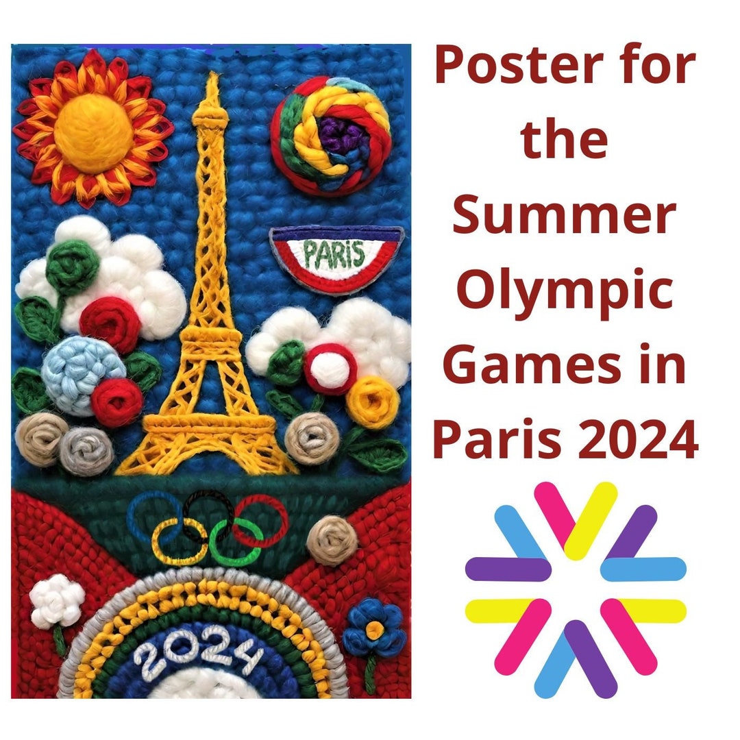 Paris 2024 Summer Olympics Poster Room Decor Home Decor Wall Art ...