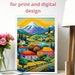 Naive Home Painting Printable Beauty of Naive Art Bold Colors Quirky ...