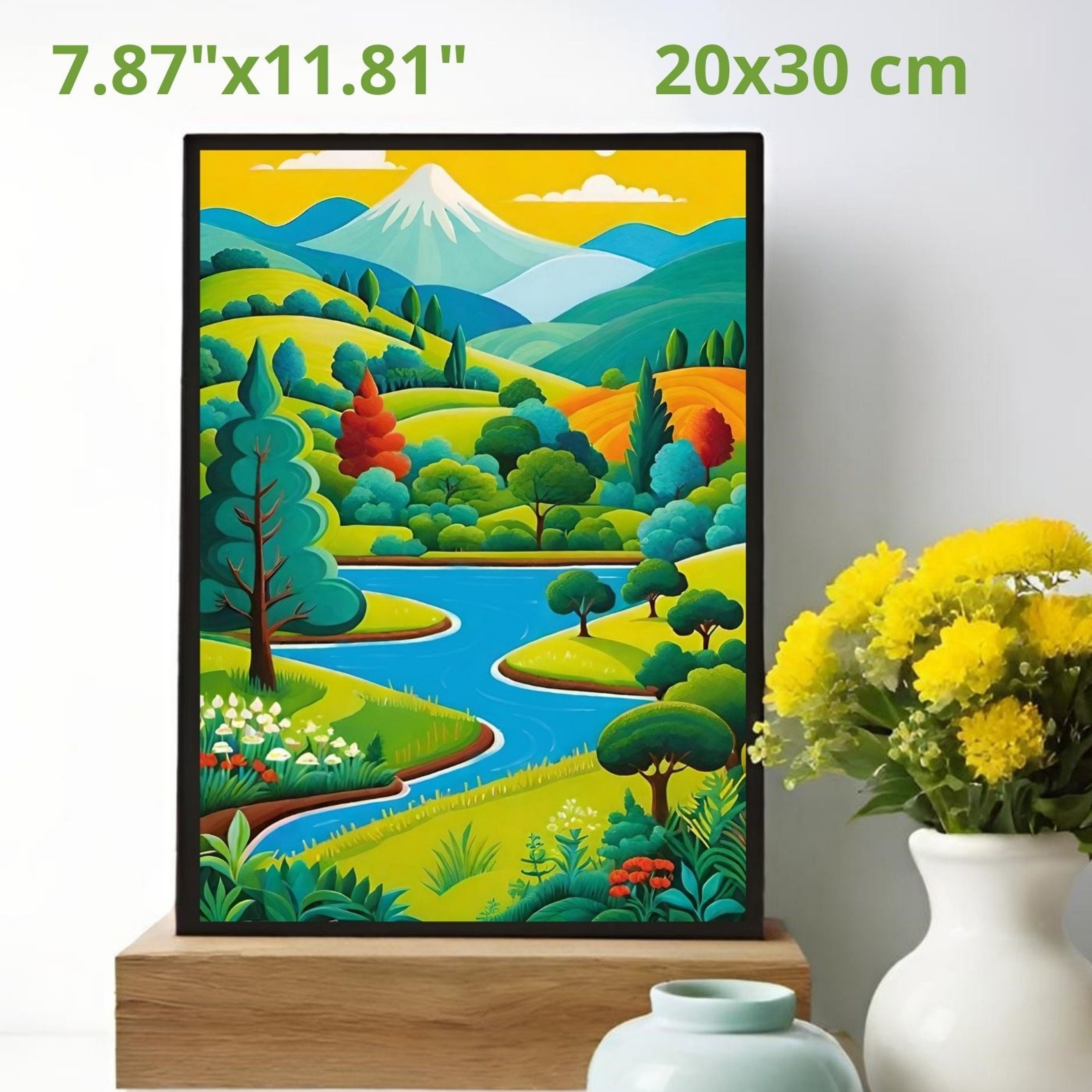 Naive Home Painting Printable Beauty of Naive Art Bold Colors Quirky ...