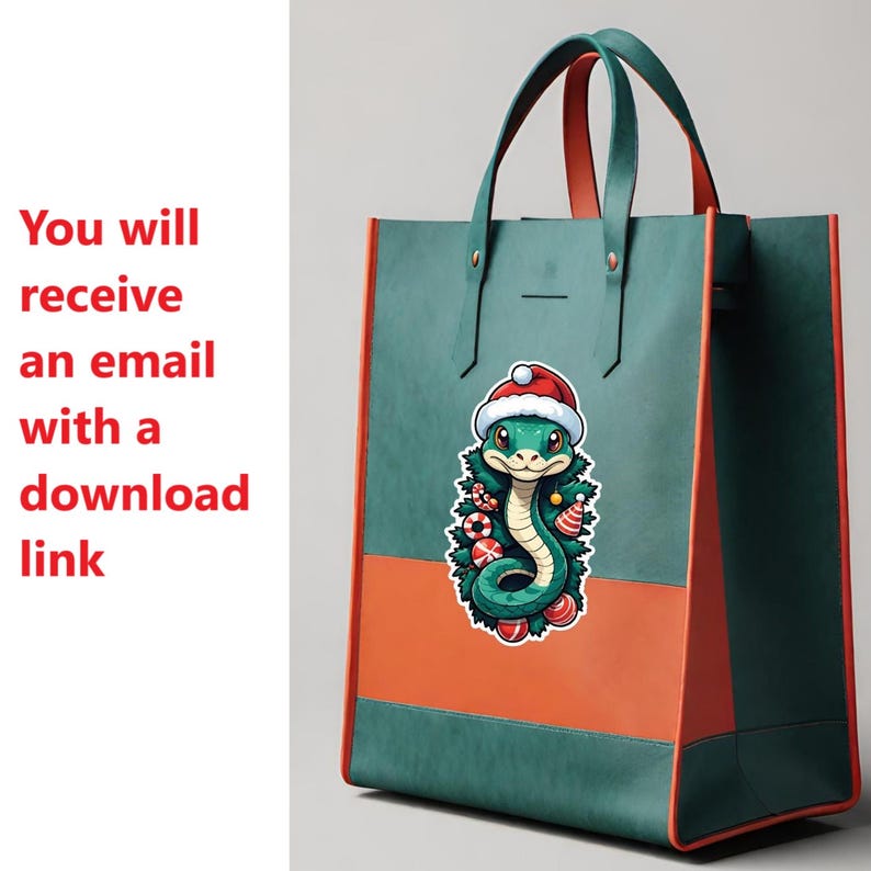 Christmas Snake New Year Snake Stickers 12 Separate High-resolution PNG ...