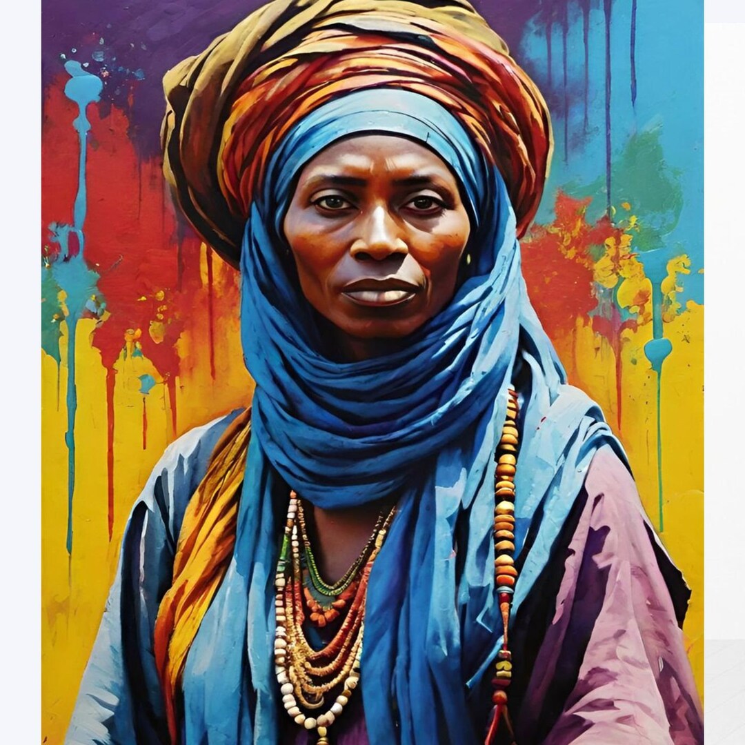 Zanzibar People Costumes Print Tanzania Wall Art African Poster Vibrant ...