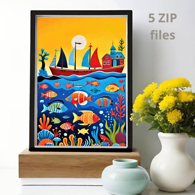 Positive Sea Pictures to Download Naive Art Children's Room Designs ...
