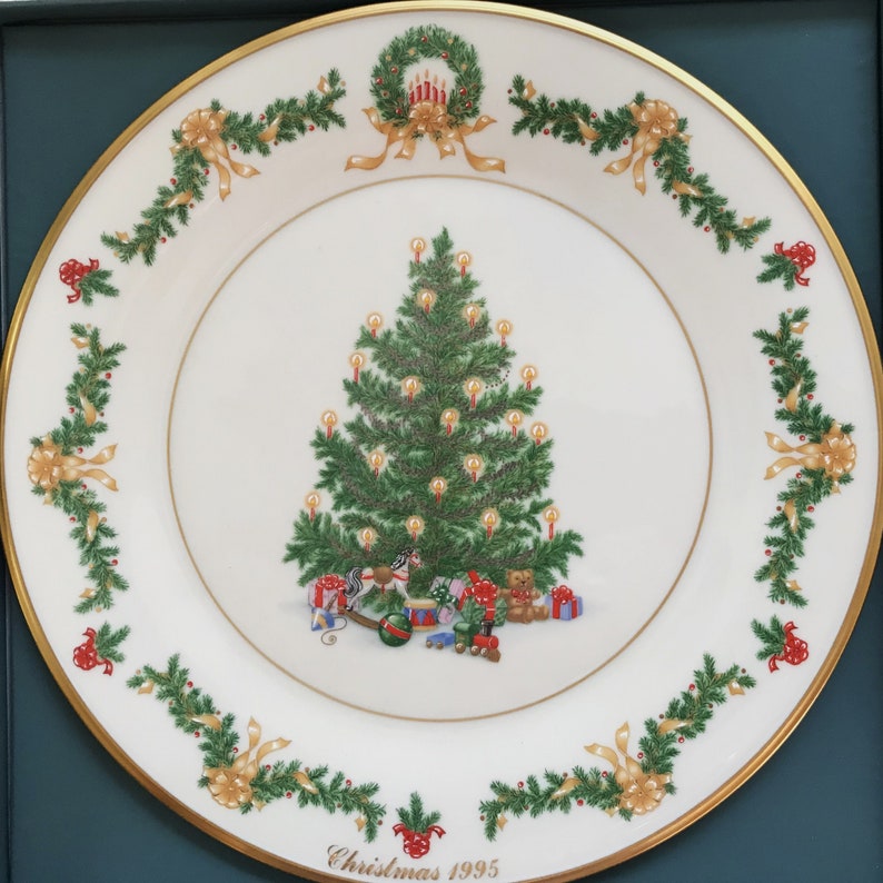 1995 Lenox Christmas Trees Around the World Plate Austria 1995 - Etsy