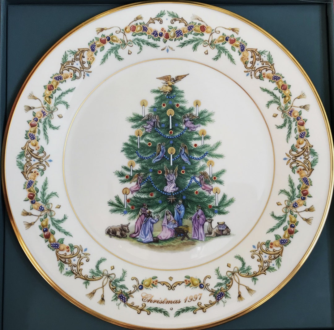 1997 Lenox Christmas Trees Around the World Plate Italy 1997 - Etsy