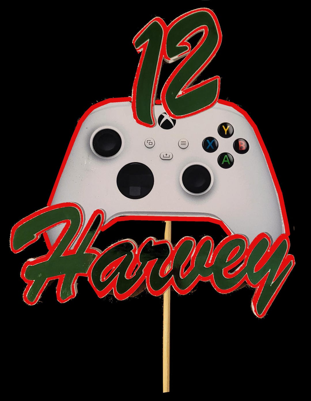 Personalized Gaming Controller Cake Topper: Birthday Party Decor - Etsy