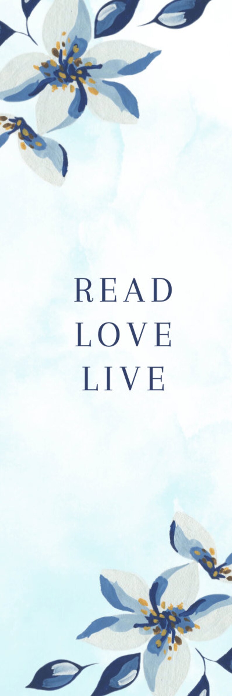 Printable Bookmarks Template, Printable Bookmarks Set/bundle, Digital ...