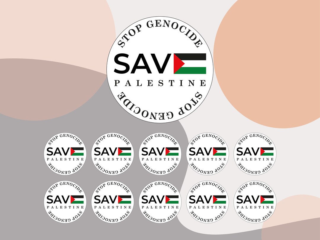 1000 X Save Palestine Stickers Stop Genocide Stickers Free Palestine ...