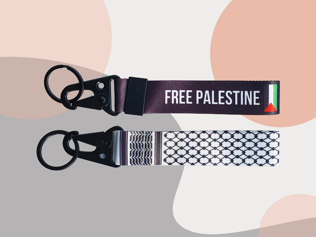 Palestine Keychain Keffiyeh Keychain Free Palestine - Etsy