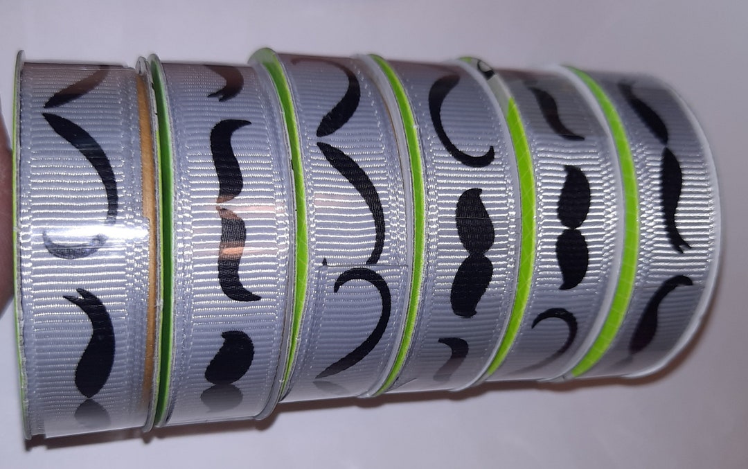 6 New Rolls of Adhesive Ribbon Grosgrain Gray Background W - Etsy