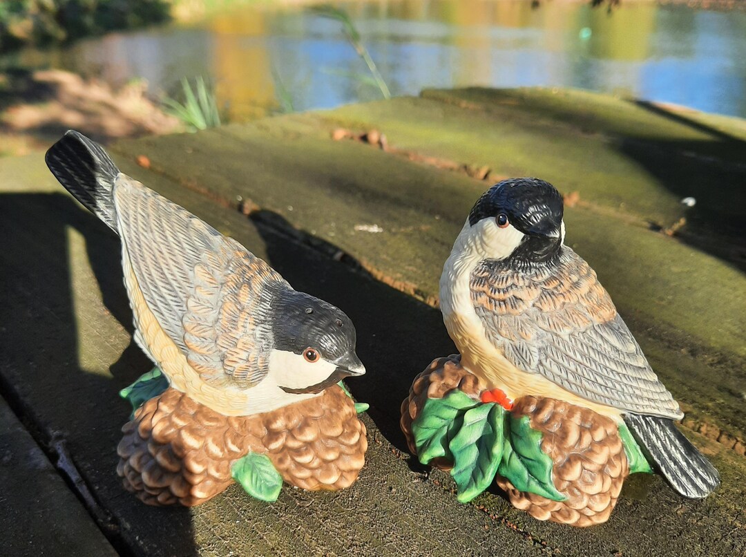 Vintage HTF Rare Lenox Christmas Chickadee Salt and Pepper Shackers ...