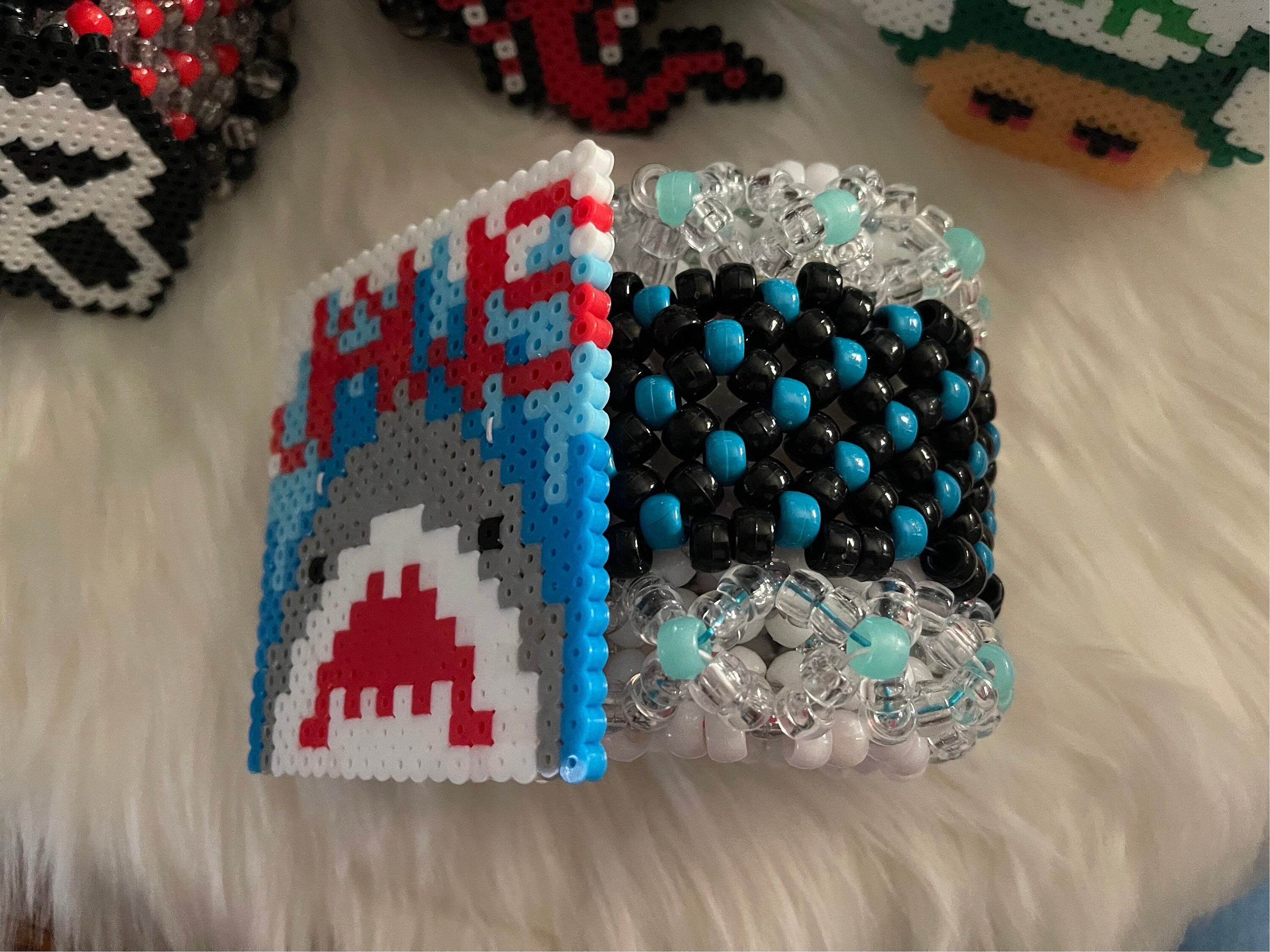 Sharky Jaws Perler Rotating Cuff - Etsy