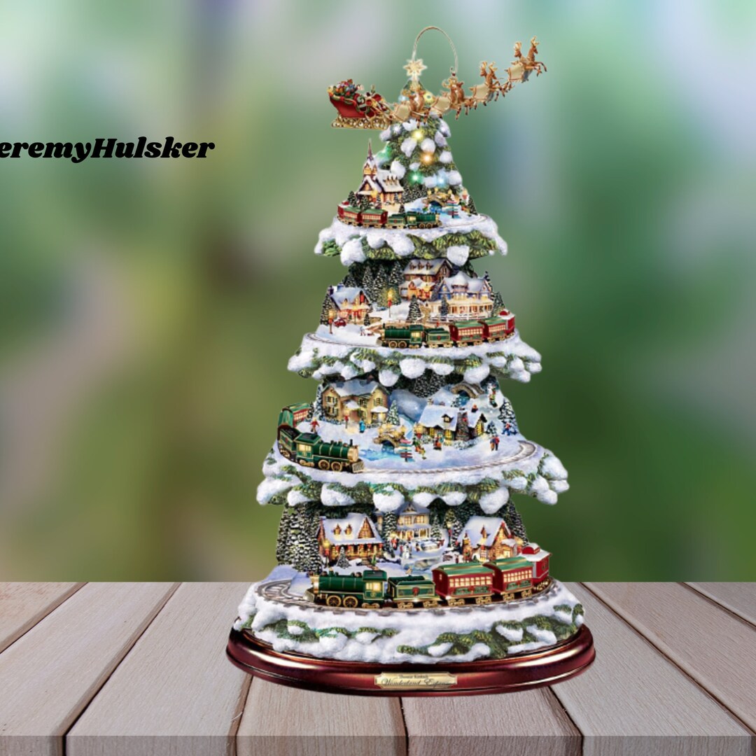 Train-themed Animated Tabletop Christmas Tree/ Table Decor/ - Etsy