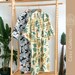 Jungle Print Kimono Robe Green Cotton Dressing Gown Safari Tiger Print ...