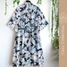 Jungle Print Kimono Robe Green Cotton Dressing Gown Safari Tiger Print ...