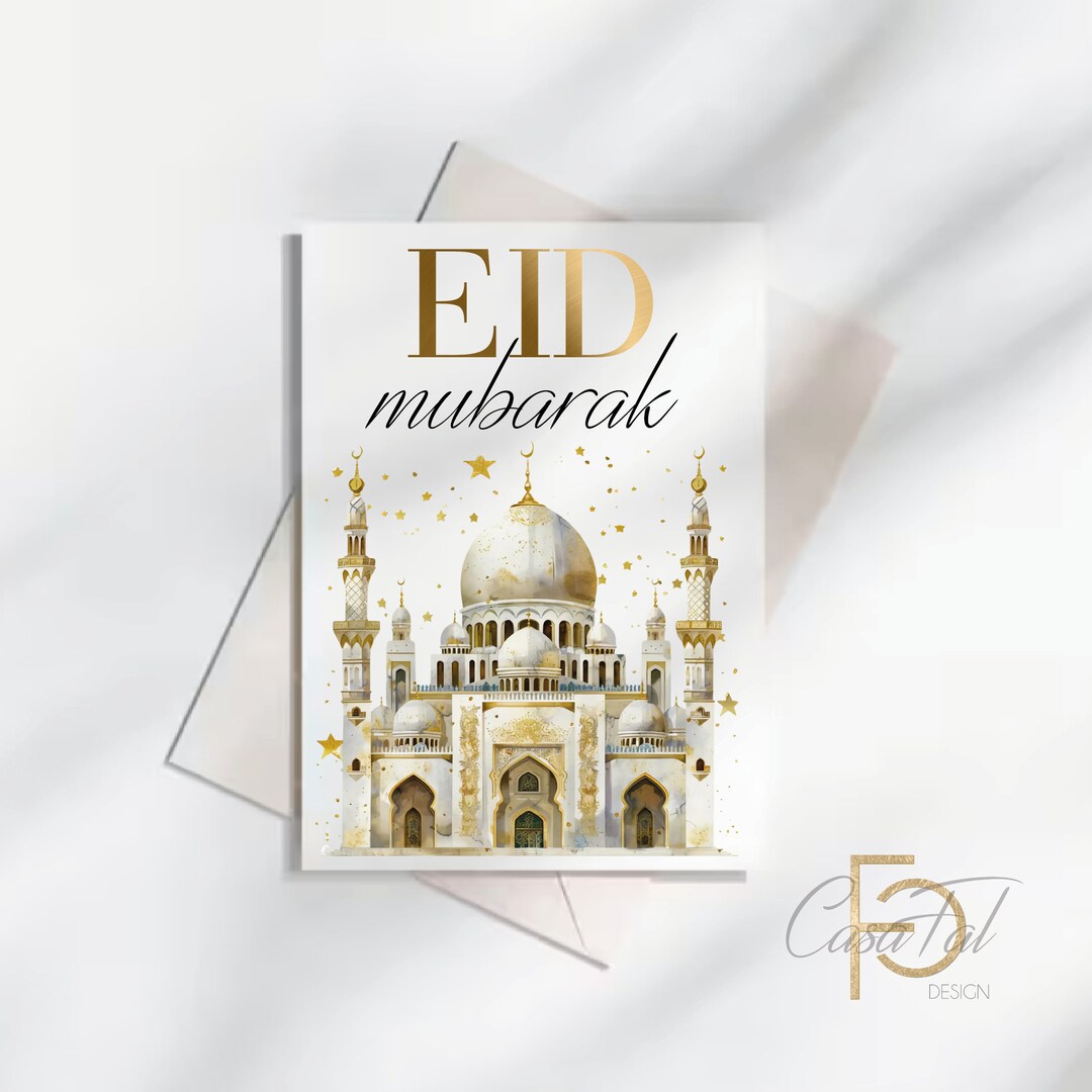 Eid Karte zum Ausdrucken Eid Mubarak DIGITAL DOWNLOAD DIY Eid Karte ...
