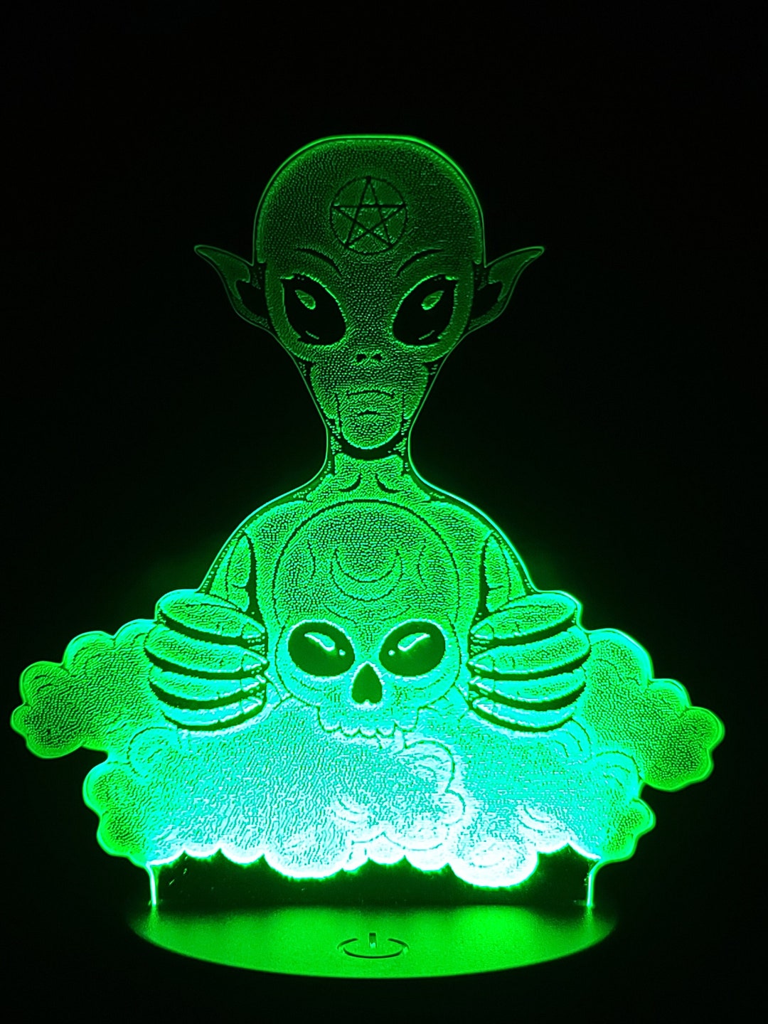 Pagan Alien LED Light Cosmic Night Light UFO Abduction Lamp Outer Space ...