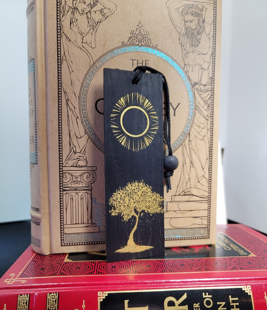 Cherry Blossom Tree Bookmark Sun Bookmark Beach Themed Bookmark Wood ...