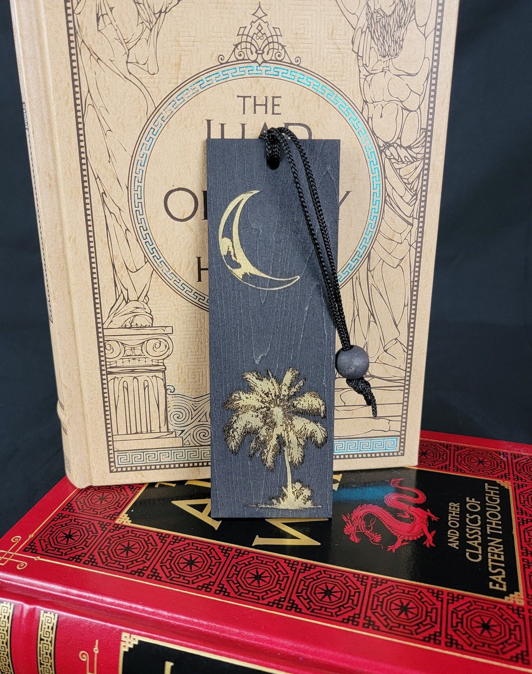 Crescent Moon Bookmark Palm Tree Bookmark Wood Bookmark Beach Themed ...