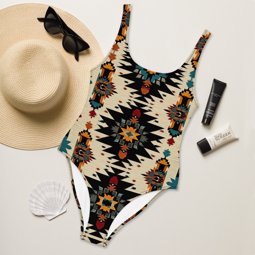 Aztec Style One-piece Swimsuit - Etsy