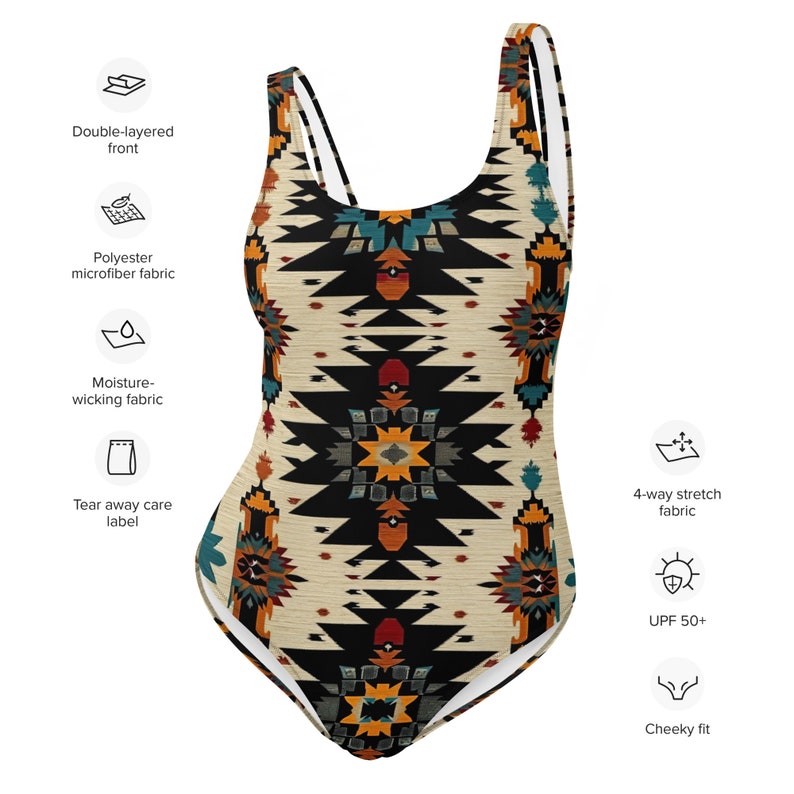 Aztec Style One-piece Swimsuit - Etsy