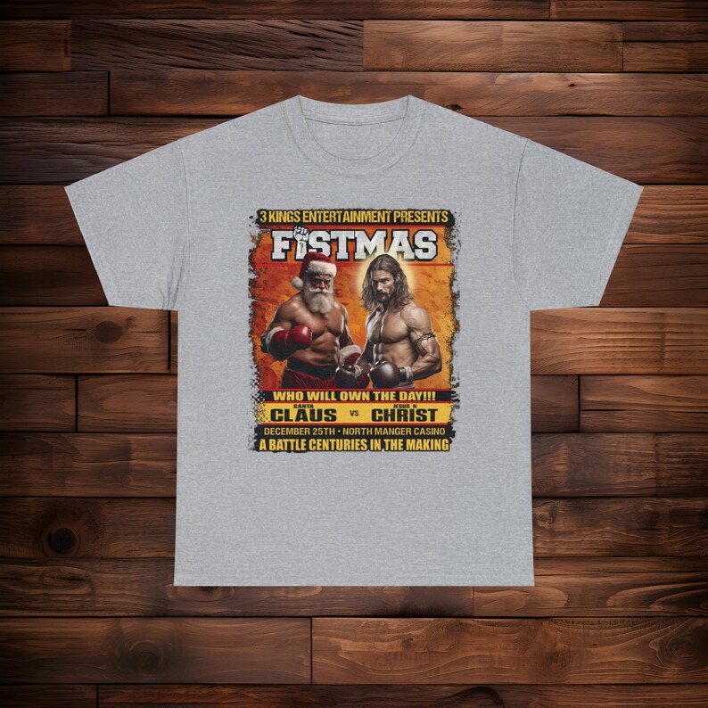 Santa VS Jesus Boxing Shirt Boxing Lover Gift, Boxing Gift for Him ...