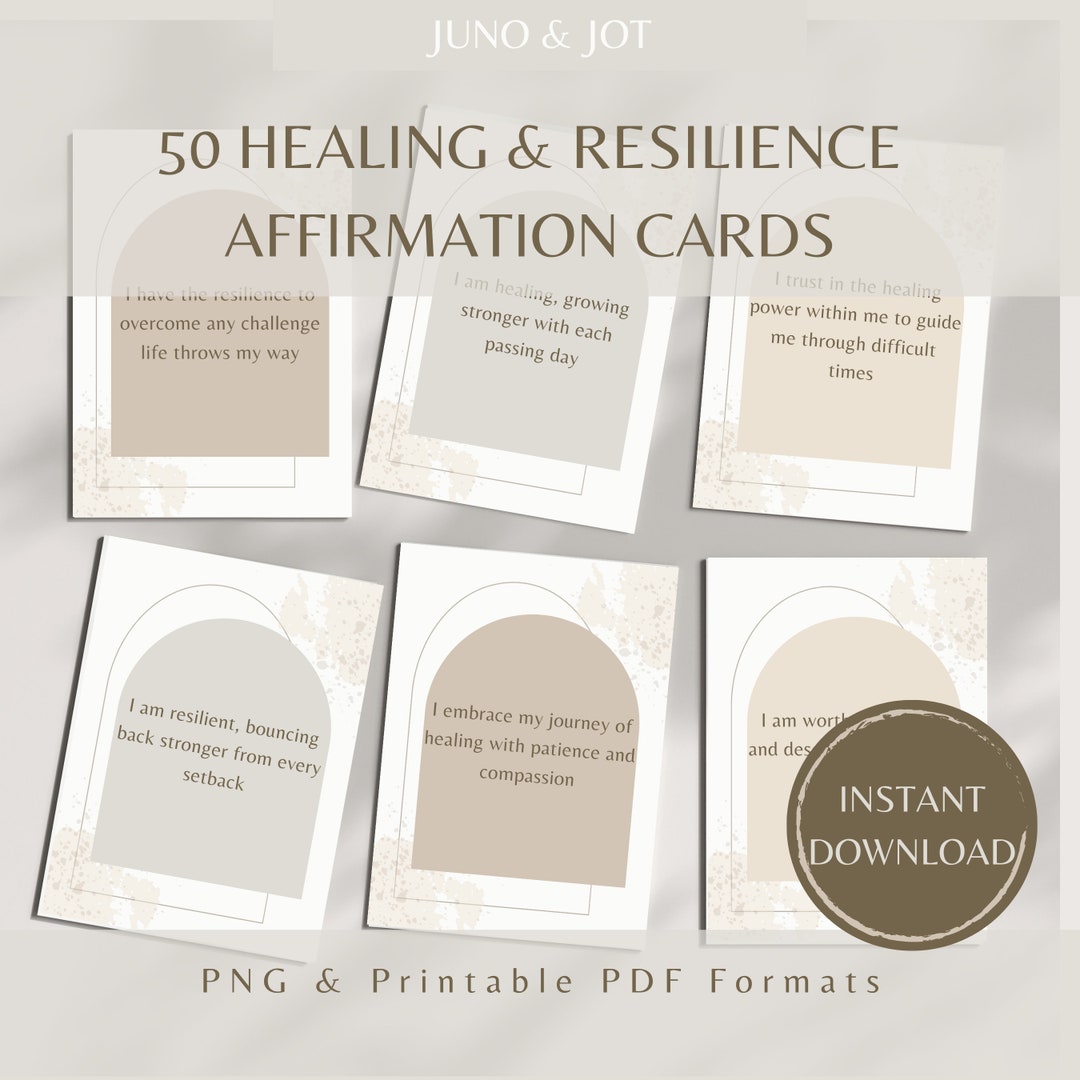 Digital Affirmation Cards, Printable Affirmation Deck, Healing ...