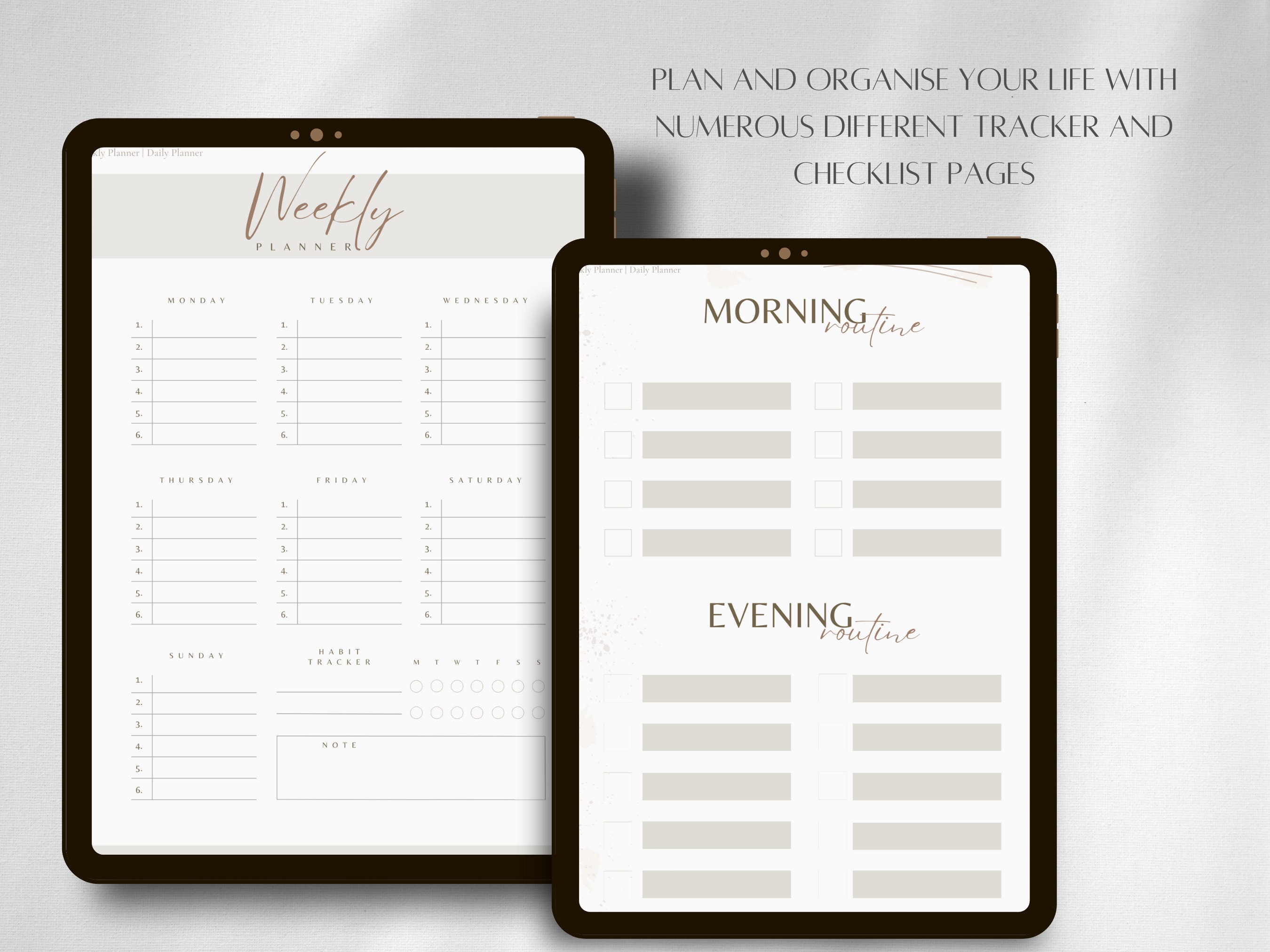 Boho Self-care Digital Planner: Goodnotes Wellness Tracker (PDF) - Etsy