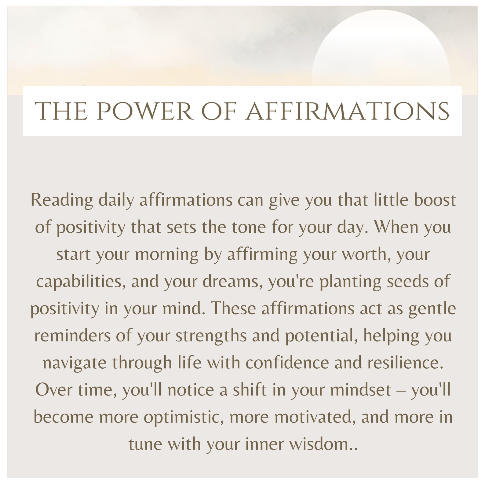 Digital Affirmation Cards, Printable Affirmation Deck, Intuition ...