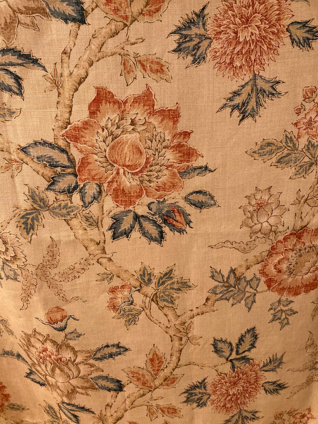 Fabric Colefax and Fowler, “darsham” 18th Century Block Print Design, Designer Fabric - Etsy
