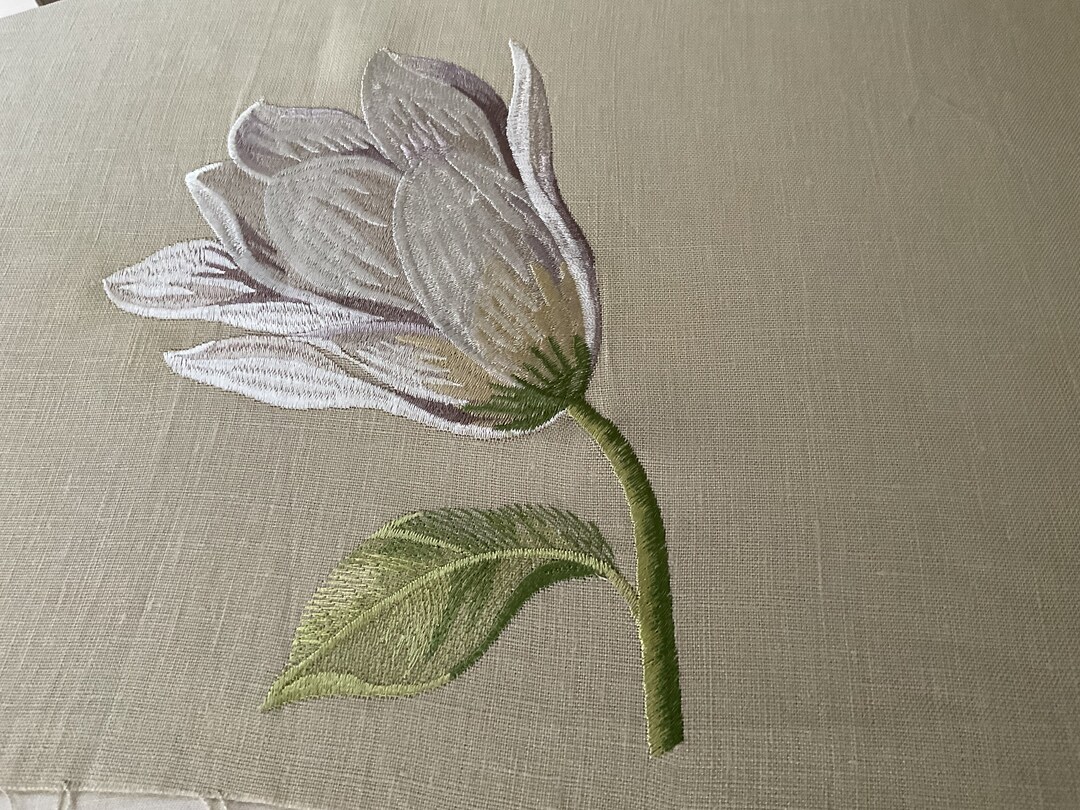 Manuel Canovas “tatiana” Color Tilleul . Pale Lettuce Green Embroidered ...