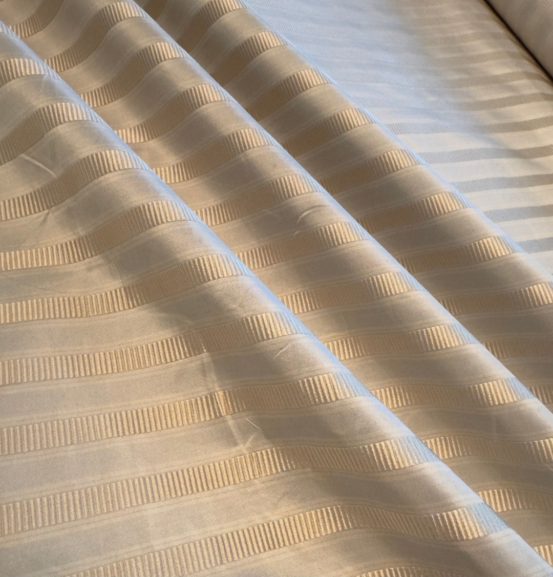 Scalamandré Shirred Stripe Taffeta and Repp Silk Fabric - Etsy