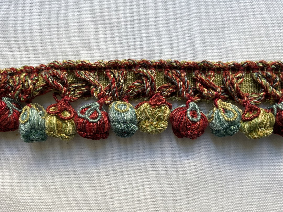 Cotton Tri Color Bobble Trim - Etsy