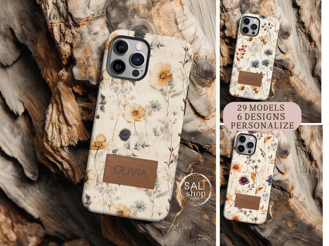 Wildflower iPhone Case Floral iPhone 16 Case Personalized iPhone 16 ...