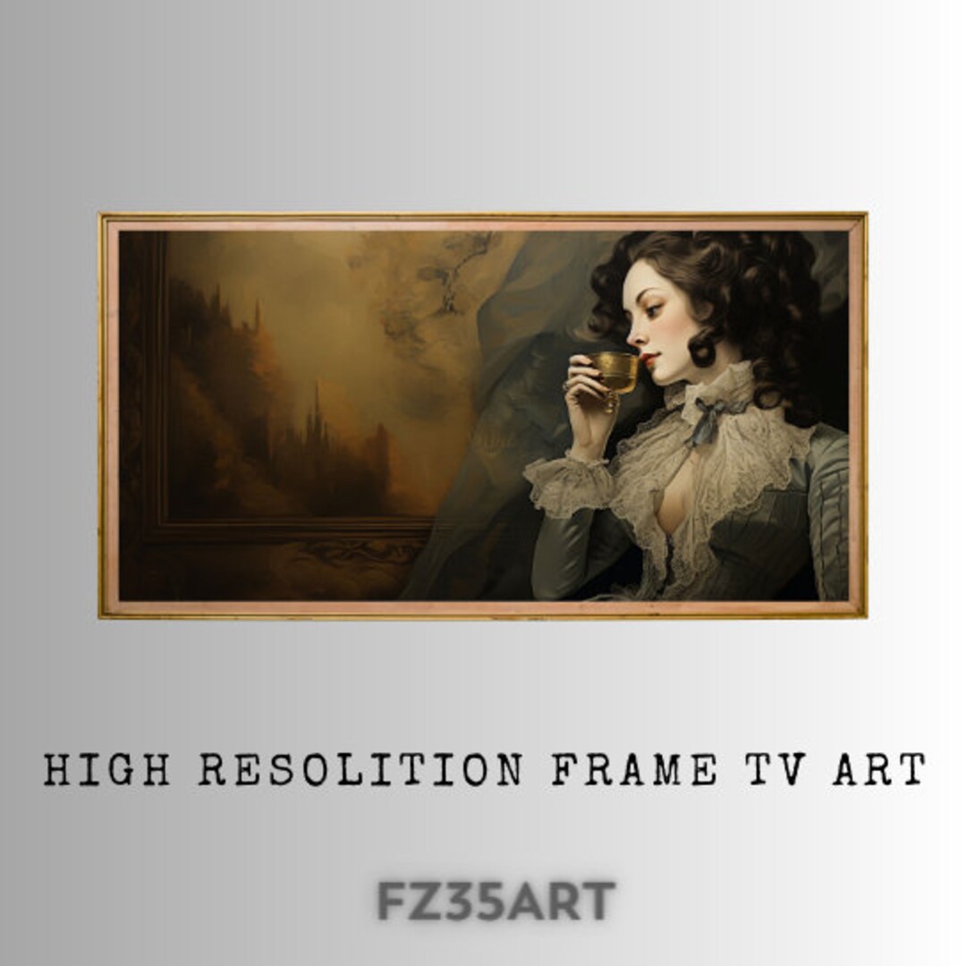 Digital Frame TV Art 1900s Female Portrait Vintage Portrait - Etsy