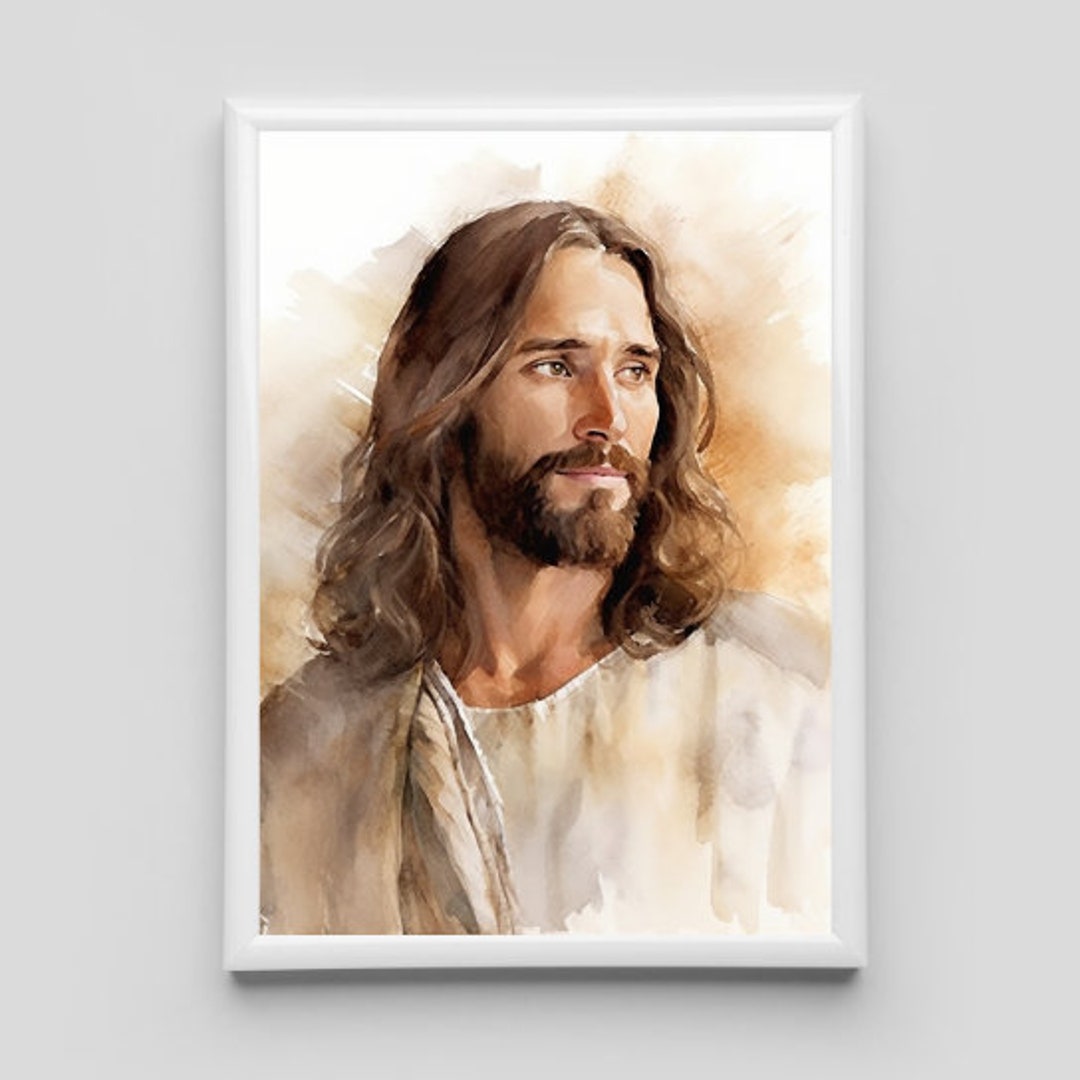 Jesus Print Jesus Boho Art Jesus Wall Art Jesus Oil - Etsy
