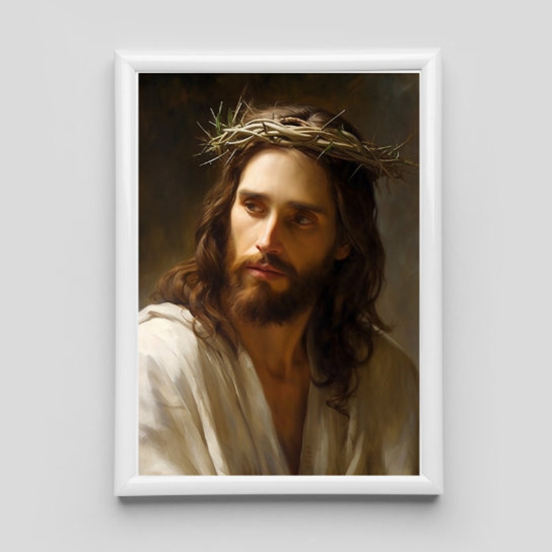 Jesus Print, Jesus Boho Art, Jesus Wall Art, Jesus Art, Jesus Portrait ...