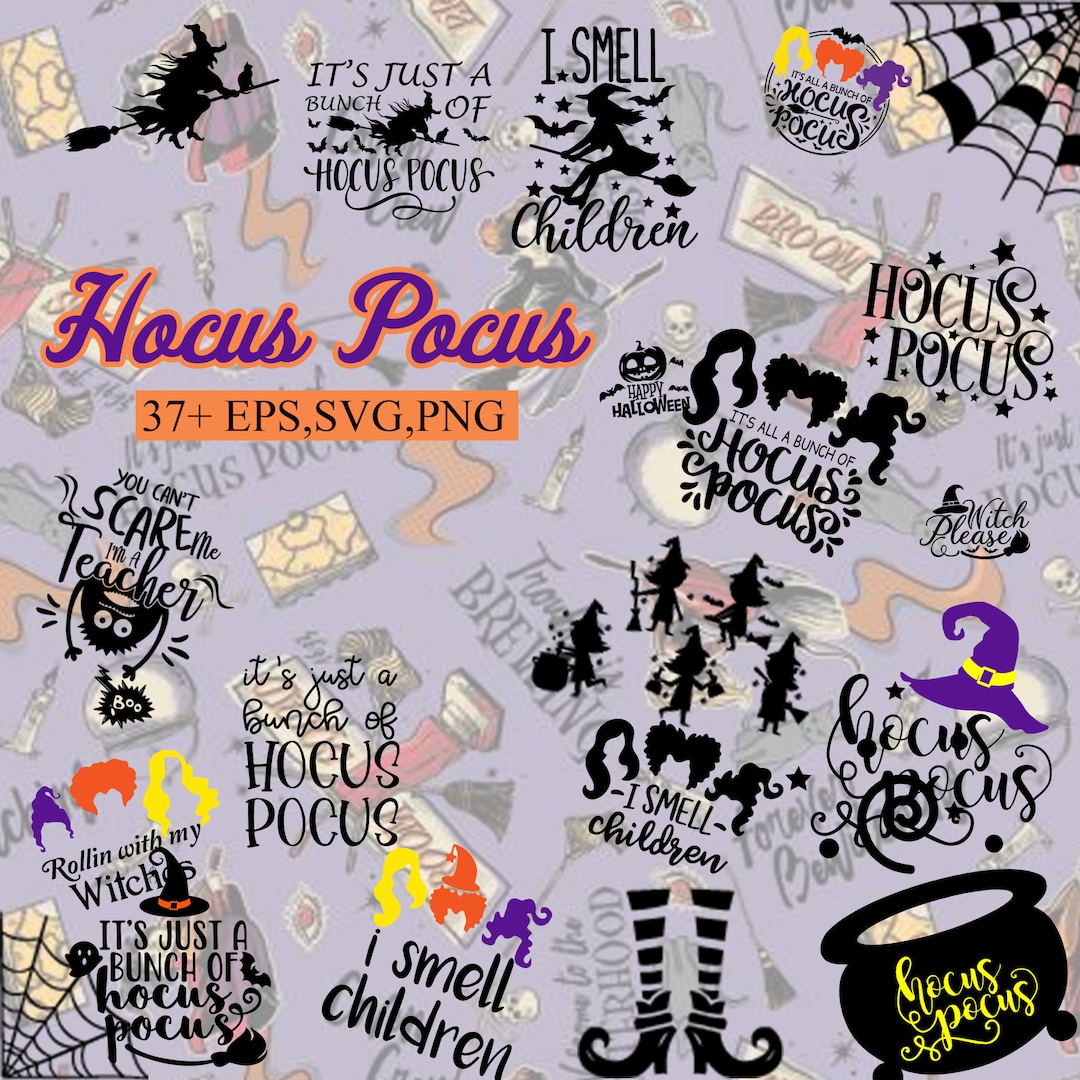 Hocus Pocus Stickers Waterproof Vinyl Sticker - Etsy