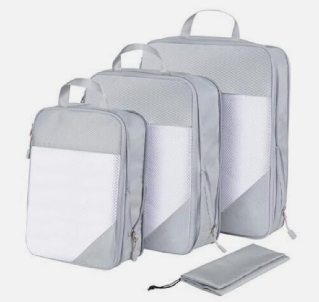 Compression Packing Cubes for Suitcases, 3 Set / 6 Set / 7 Set of 4 ...